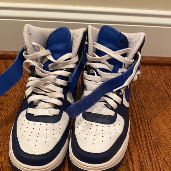 Nike | Shoes | Nike Air Force High Custom Dark Blue | Poshmark